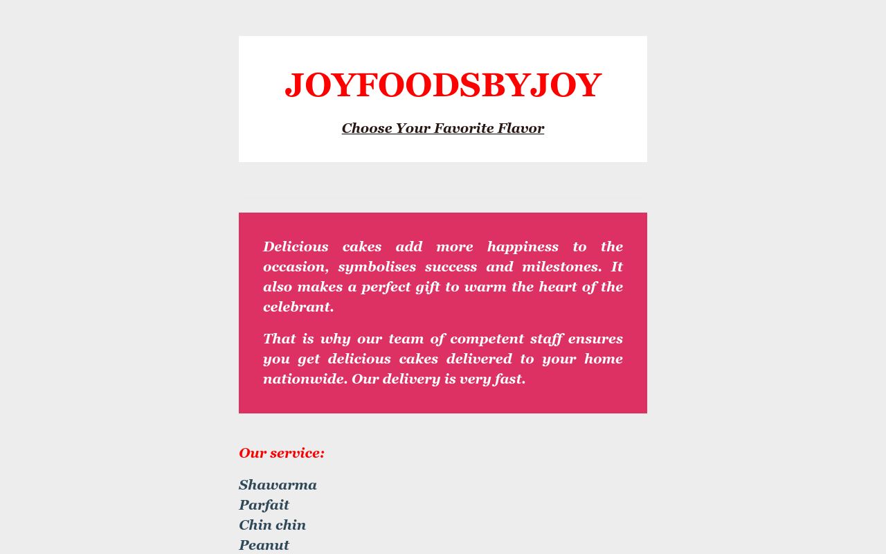 Joyfoodsbyjoy